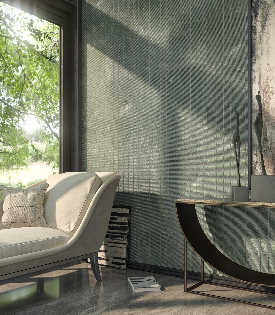 Corda Verde Reale/Silver Serpentine Decorative Tile | Designer Floors ...