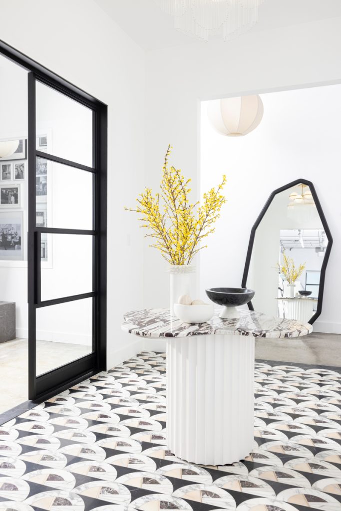 Ali Budd Opia Nero Waterjet Mosaic | Designer Floors of Houston
