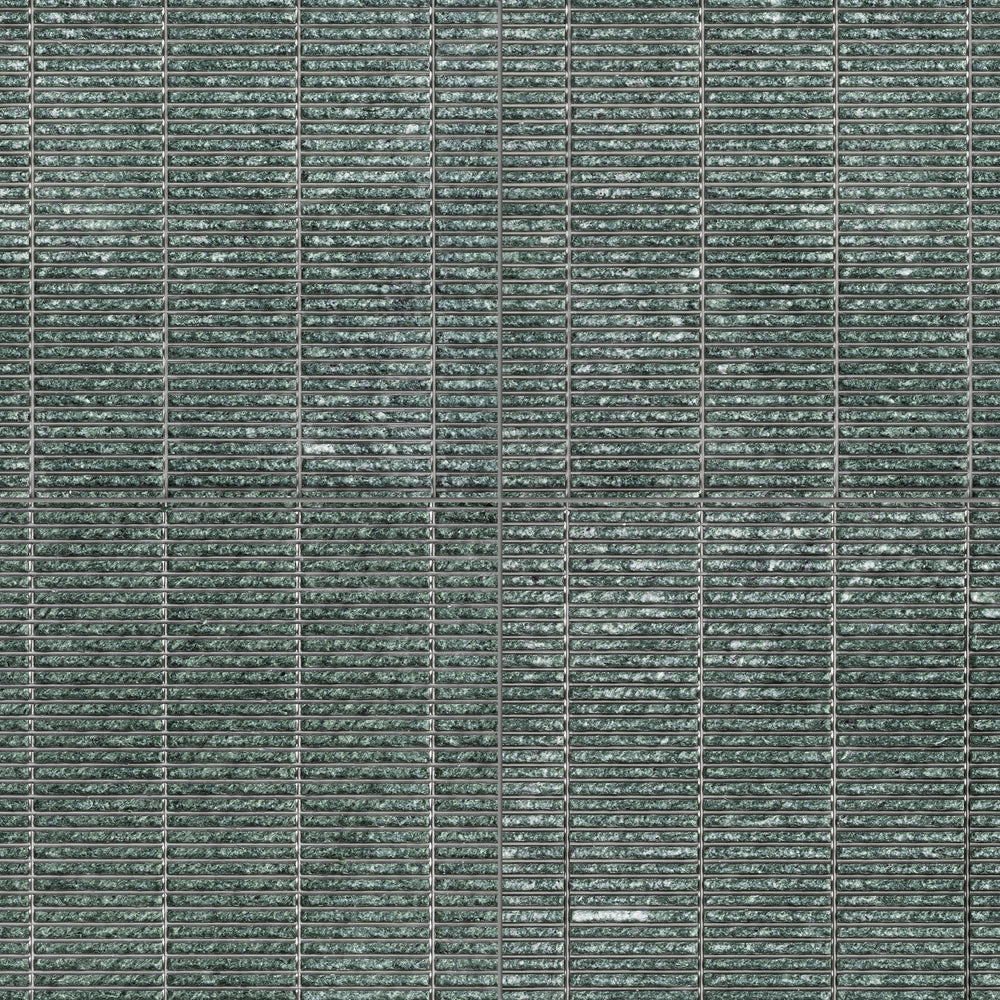 Corda Verde Reale/Silver Serpentine Decorative Tile | Designer Floors ...