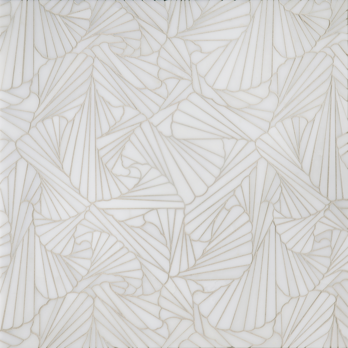 Origami Alta White Marble Waterjet Mosaic Polished Stone | Designer ...